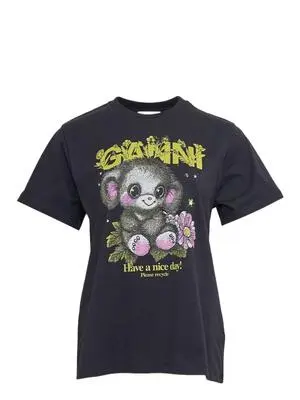 GANNI Ganni Graphic Print T-Shirt