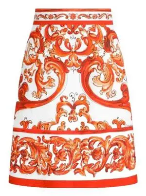 Dolce & Gabbana Majolica-print Mini Skirt - Multicolor