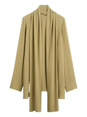 TOTEME Toteme Draped Scarf Blouse Green