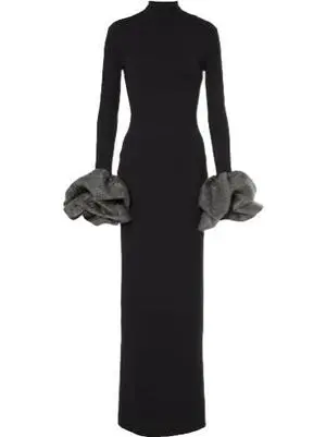 Solace Viviana Embellished Gown - Black