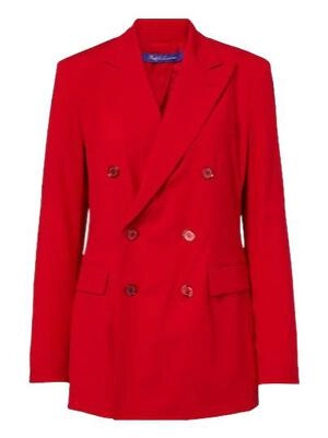 RALPH LAUREN Ralph Lauren Double-Breasted Wool-Blend Blazer