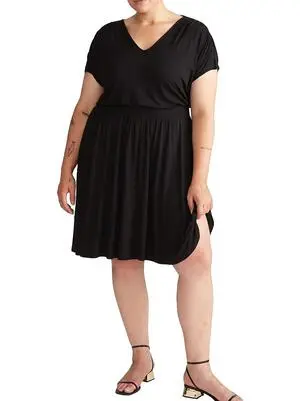 Universal Standard Minetta Liquid Jersey Dress - Black