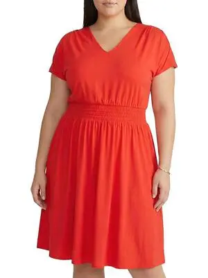 Universal Standard Minetta Liquid Jersey Dress - Lipstick