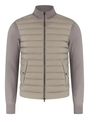 Herno Zip-up Cardigan With Textured Detailing - Ivory
