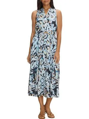 NIC+ZOE Garden Shade Sienna Dress - Blue Multi