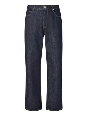 Fendi Straight Leg Jeans With Ff Selleria Detail - Blue