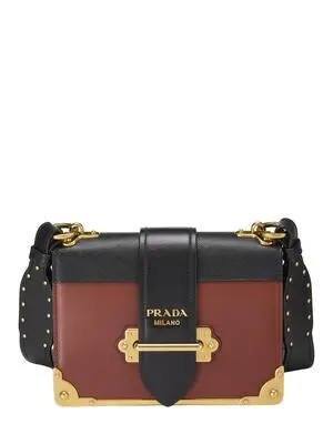 Prada Cahier Crossbody Bag - Brown