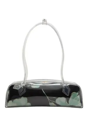 Alaïa Le Teckel Medium Floral Pvc Shoulder Bag - Black