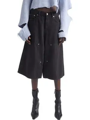 HAIKURE Legacy Denim Bermuda Shorts - Black