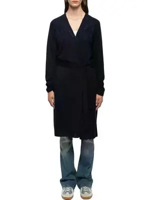 ZADIG&VOLTAIRE Zadig&Voltaire "Daffy" Cashmere Cardigan With Rhinestone Embellishments And Belt