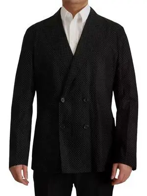 DOLCE & GABBANA Polka-dot Double-breasted Blazer
