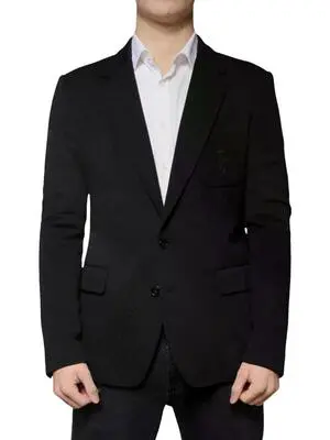 Dolce & Gabbana Embroidered Single-breasted Blazer - Black