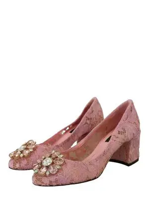 DOLCE & GABBANA Dolce & Gabbana Taormina Floral-Lace Pumps