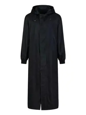 Dolce & Gabbana Long Hooded Raincoat - Black
