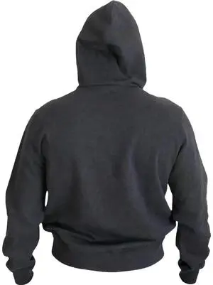 Dolce & Gabbana Logo-embroidered Cotton Hoodie - Grey
