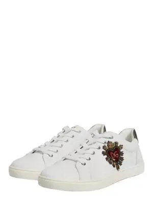 Dolce & Gabbana Sacred Heart Sneakers - White