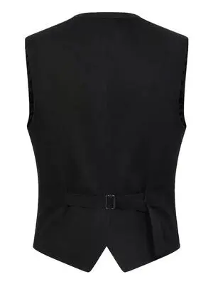 Dolce & Gabbana V-neck Buttoned Waistcoat - Black