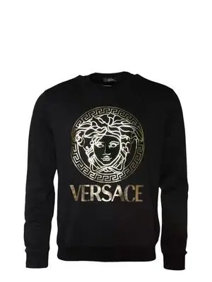Versace Medusa Greca Print Hoodie - Black