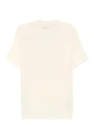 YES LONDON Crew-neck T-shirt - Neutrals