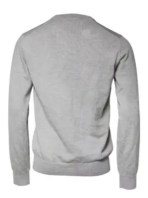 Dolce & Gabbana Embroidered Crew-neck Sweater - Grey