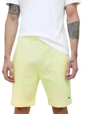 Lacoste Logo Patch Shorts - Yellow