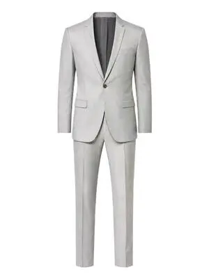 Dolce & Gabbana Gold Notched-lapel Single-breasted Suit - Grey