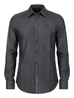 ERMANNO SCERVINO Logo-print Denim Shirt