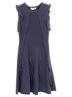 Valentino Garavani Ruffled Mini Dress - Blue