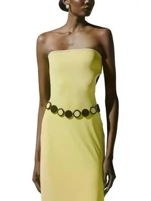 BAOBAB Mambo Strapless Cut-out Maxi Dress - Yellow