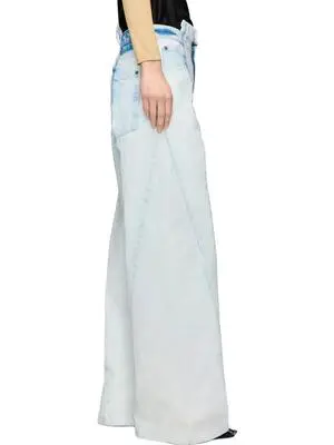 MAISON MARGIELA Spliced Curved-seam Jeans - Blue