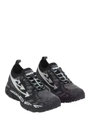Off-White Intarsia Knit Sneakers - Black