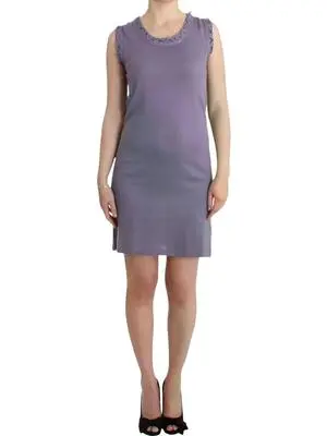 John Galliano Braided Detail A-line Mini Dress - Purple
