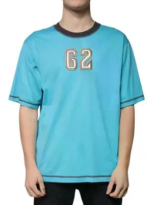 Dolce & Gabbana Embroidered-patch T-shirt - Blue