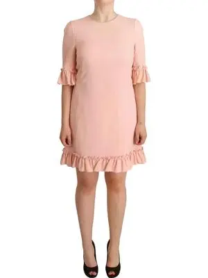 DOLCE & GABBANA Dolce & Gabbana Ruffled Sleeve A-Line Mini Dress