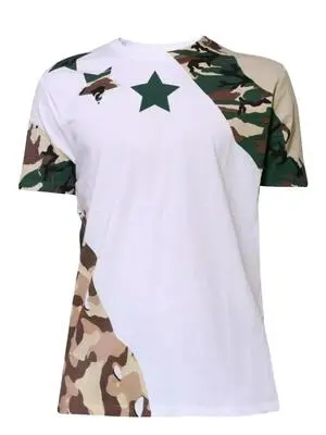 Dolce & Gabbana Camouflage-print Star-graphic T-shirt - White