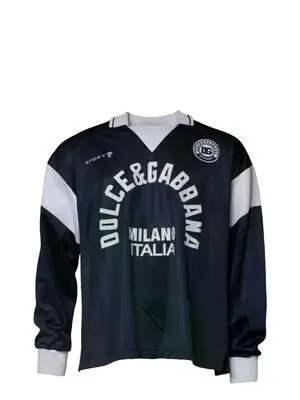 Dolce & Gabbana Sport Polo Collar Sweatshirt - Blue