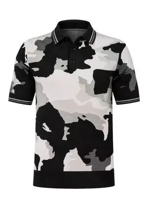 DOLCE & GABBANA Camouflage-print Polo Shirt