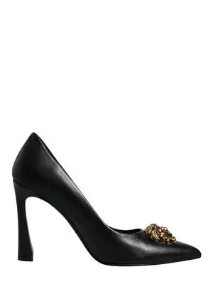 Versace Medusa Aevitas Leather Pumps - Black