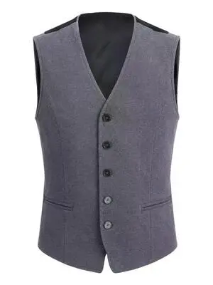 Costume National V-neck Button-up Waistcoat - Grey