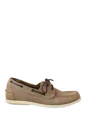 POLLINI Pollini Lace-Up Suede Loafers
