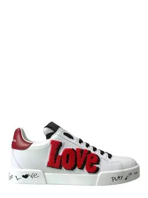 DOLCE & GABBANA Dolce & Gabbana Portofino Love Patch Sneakers