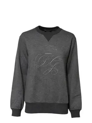 DOLCE & GABBANA Dolce & Gabbana Logo Embroidered Round Neck Sweater