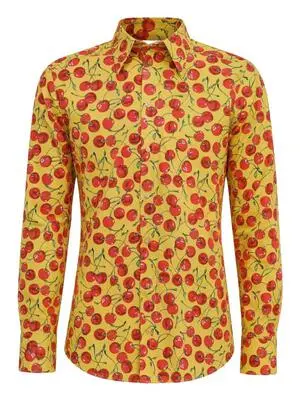 Dolce & Gabbana Martini Cherry-print Shirt - Yellow