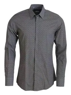 Dolce & Gabbana Geometric-pattern Shirt - Grey
