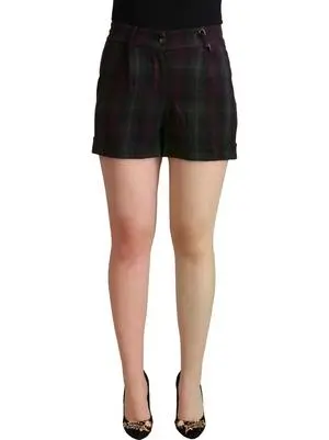 BENCIVENGA BENCIVENGA Plaid Tailored Shorts With Rolled Cuffs
