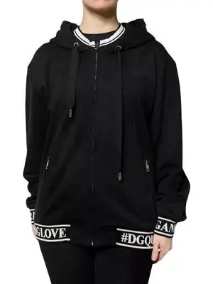 DOLCE & GABBANA Dolce & Gabbana Logo Band Zip-Up Hoodie