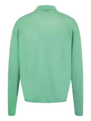 Studio Nicholson Heddy Zip-up Polo Sweater - Green