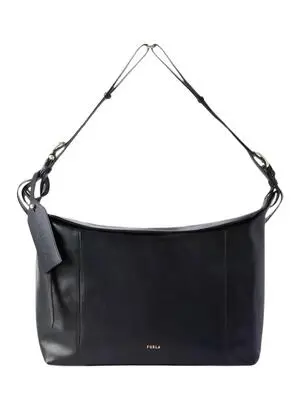 FURLA Furla Leather Shoulder Bag With Logo Print And Gold-Tone Hardware