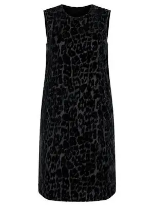 DOLCE & GABBANA Dolce & Gabbana Leopard-Print Velvet Mini Dress