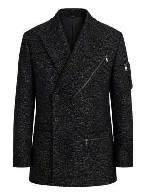 Dolce & Gabbana Flecked Double-breasted Blazer - Black